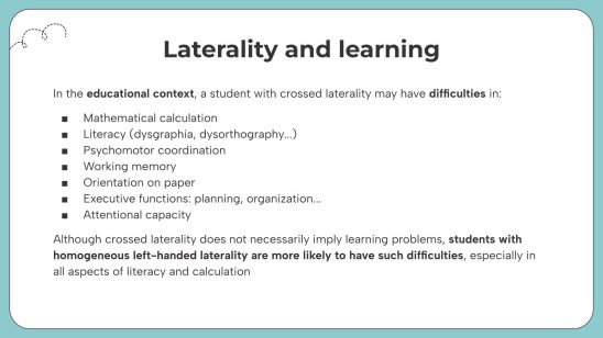 Laterality and Learning Difficulties | Google Slides & PPT
