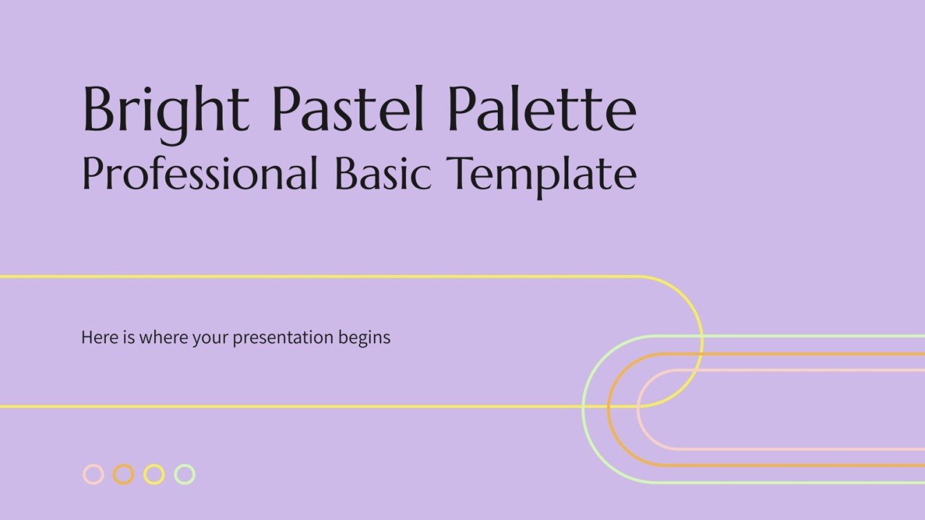Bright Pastel Palette - Professional Basic Template