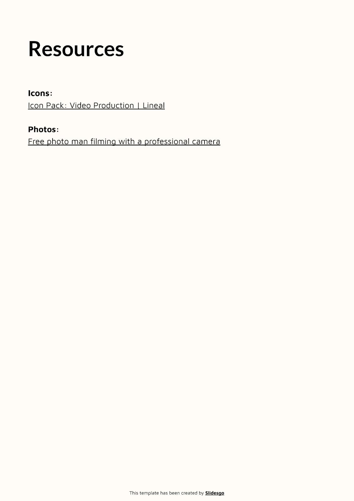 TV Camera Operator CV | Google Slides & PowerPoint template