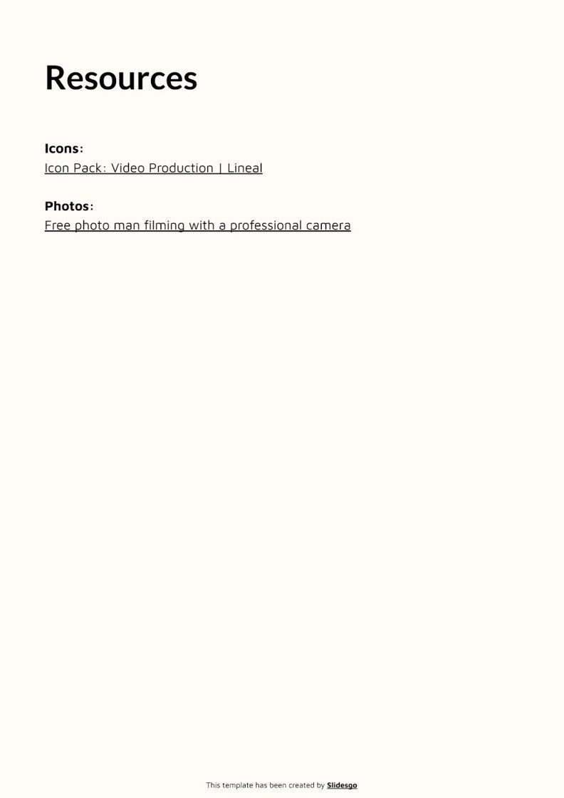 TV Camera Operator CV | Google Slides & PowerPoint template