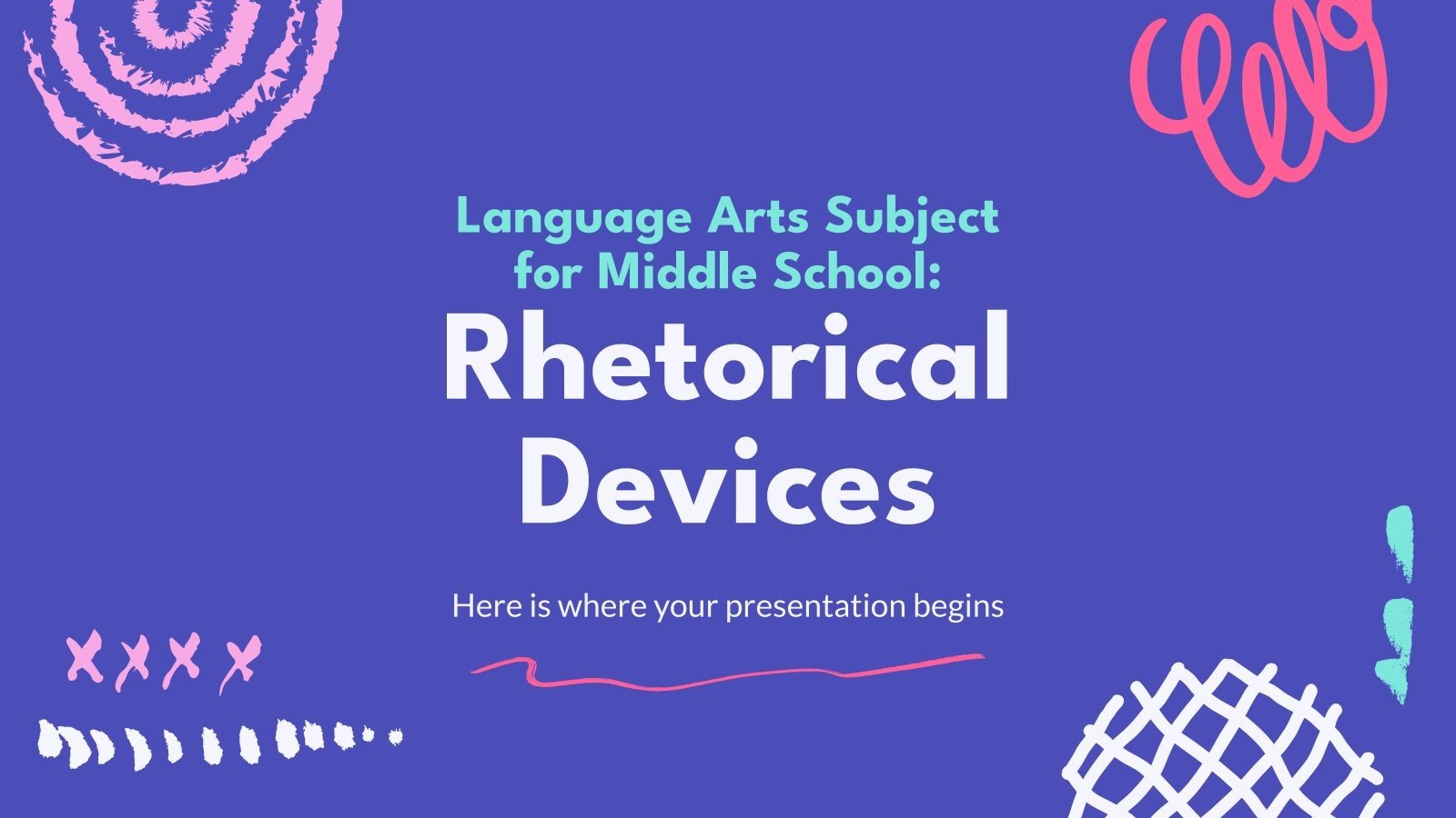 Language Arts Subject for Middle School: Rhetorical Devices