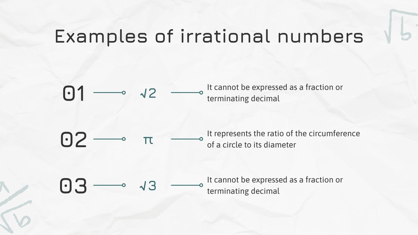 Math for Middle School: Rational and Irrational Numbers
