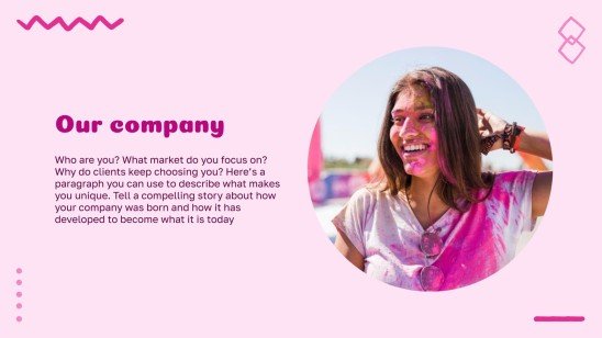 Hot Pink Palette Marketing Plan | Google Slides & PPT