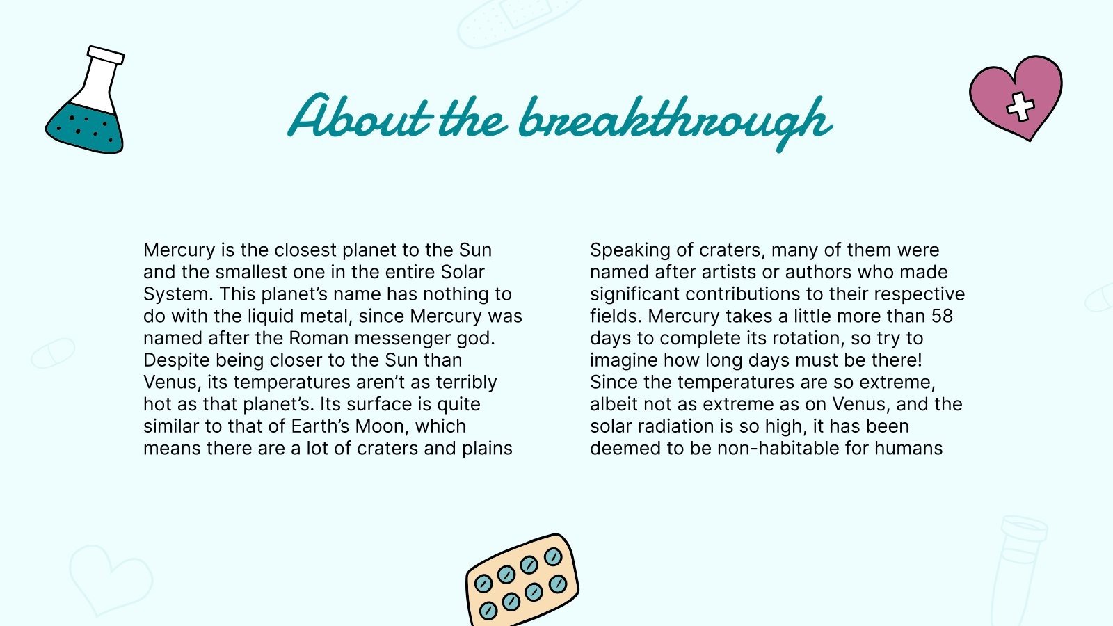 Doodle Medical Breakthrough | Google Slides & PowerPoint