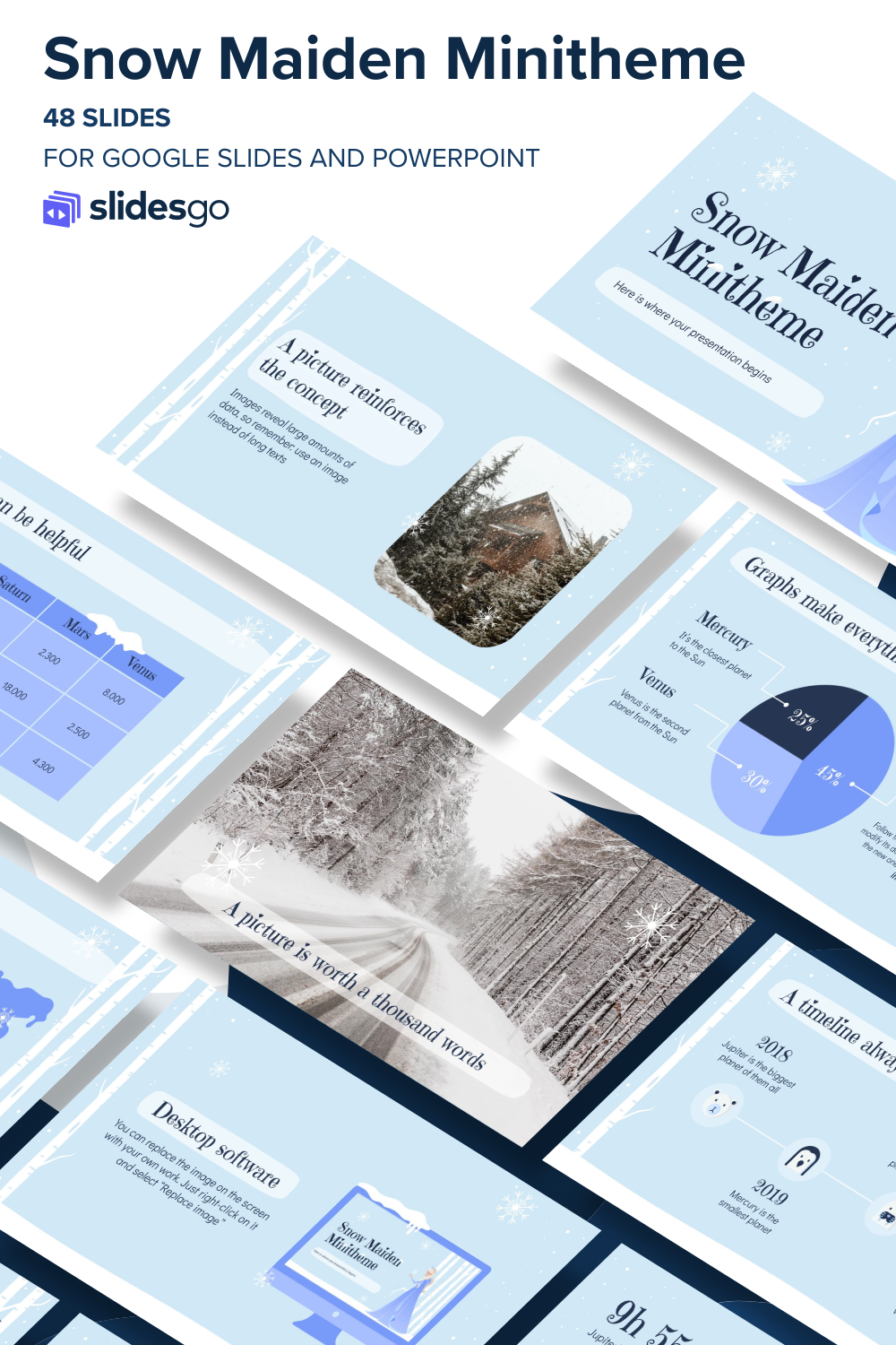 Snow Maiden Minitheme | Google Slides & PowerPoint