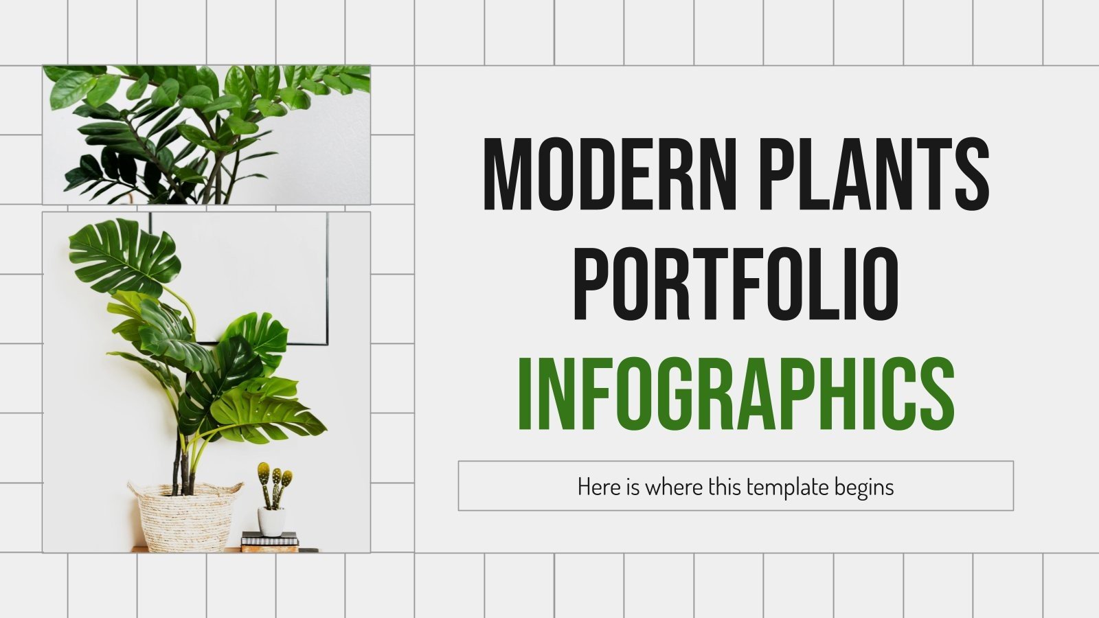 Modern Plants Portfolio Infographics | Google Slides & PPT