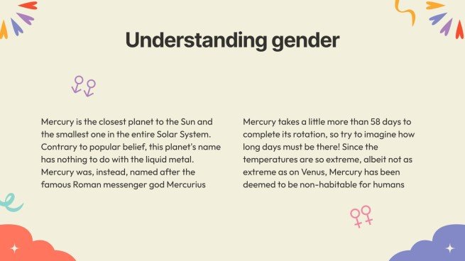 Gender Lesson with Infographics | Google Slides