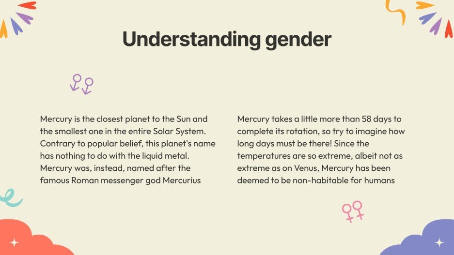 Gender Lesson with Infographics | Google Slides