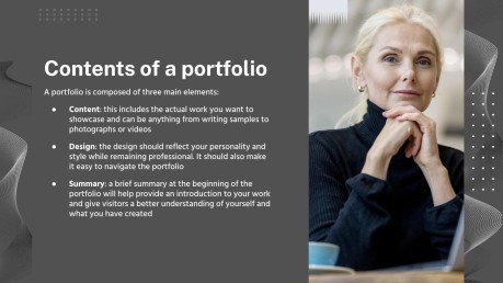 Senior Manager Portfolio | Google Slides & PPT