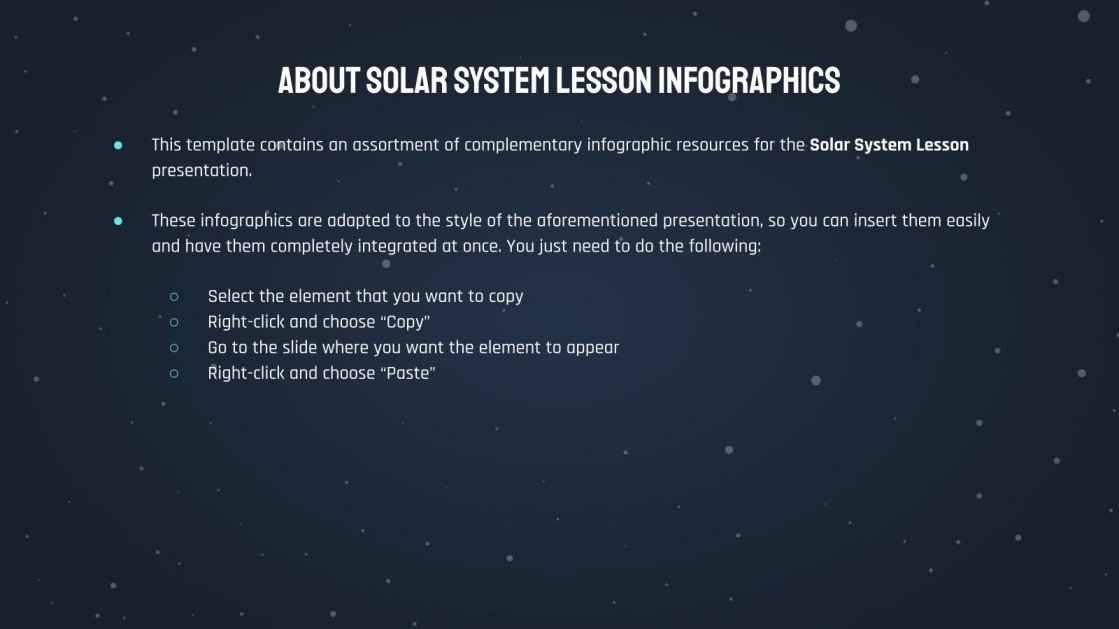Solar System Lesson Infographics | Google Slides & PPT
