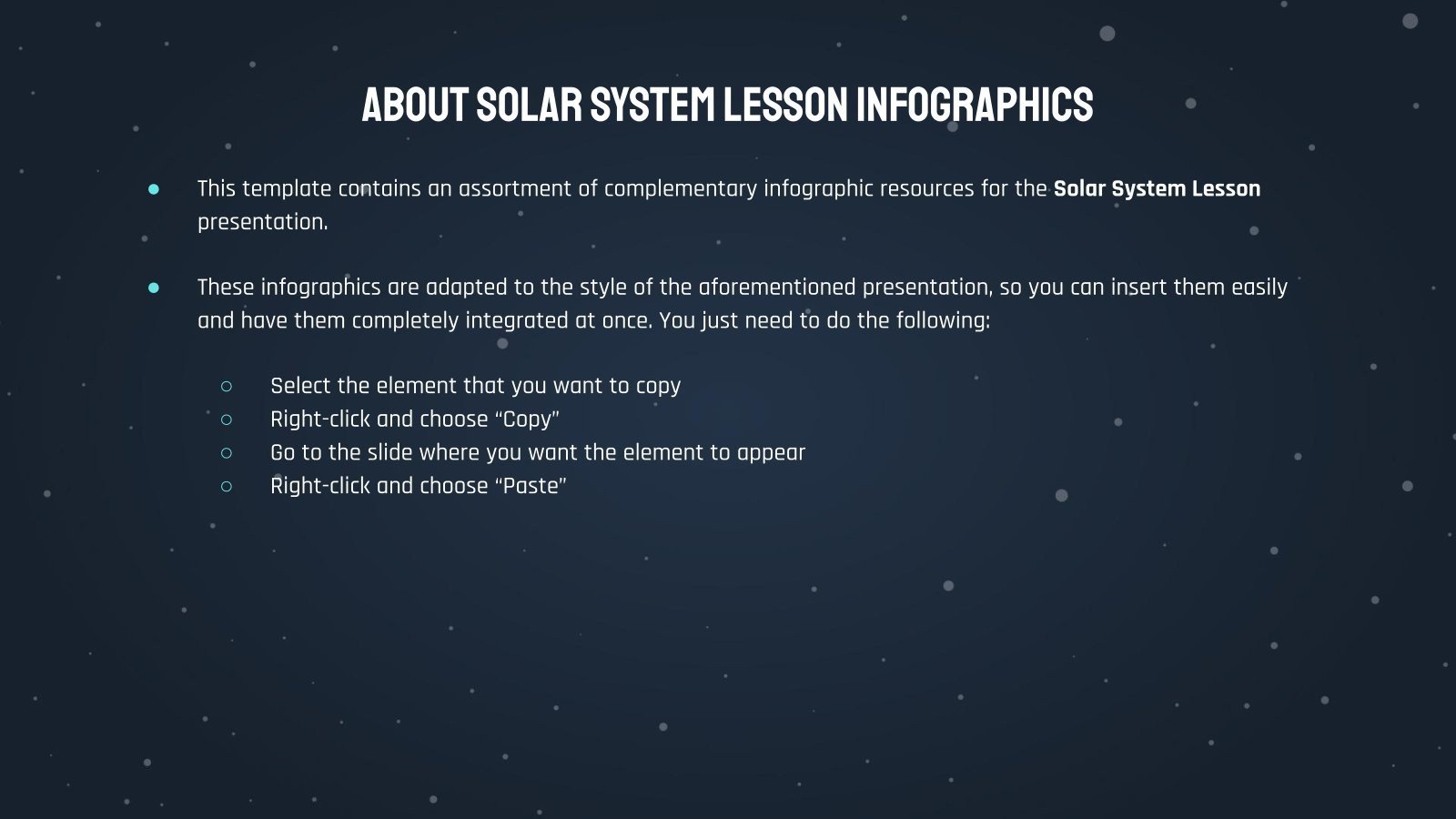 Solar System Lesson Infographics | Google Slides & PPT