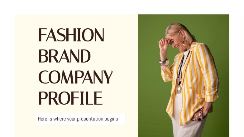 Fashion Brand Company Profile | Google Slides & PowerPoint