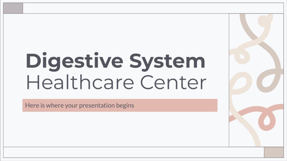 Digestive System Healthcare Center | Google Slides & PPT