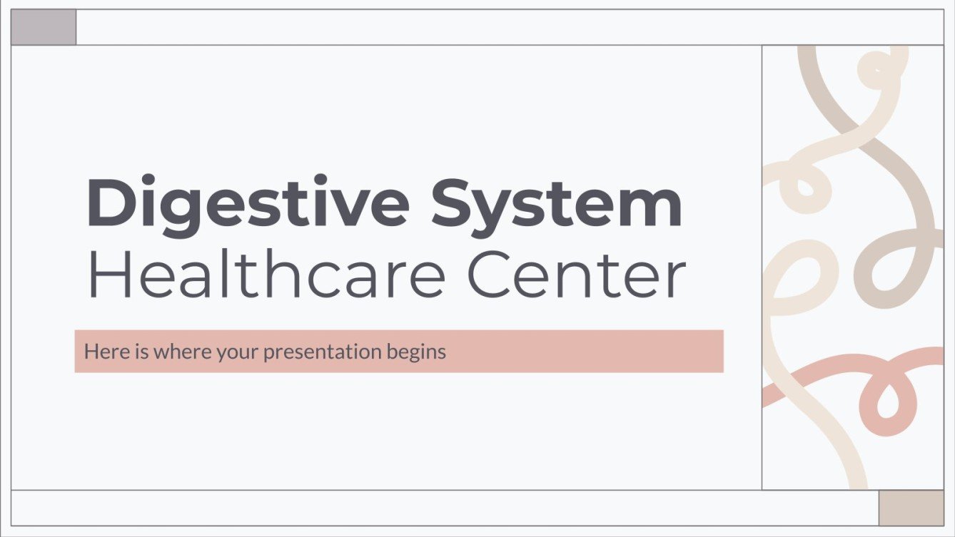 Templates for Google Slides and PPT on the digestive system