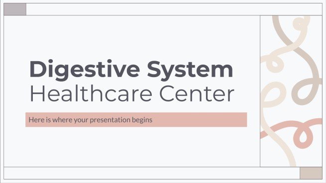 Templates for Google Slides and PPT on the digestive system