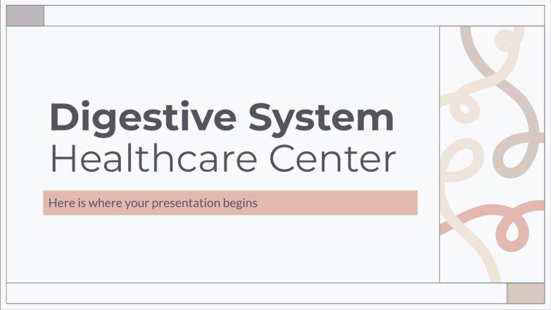 Templates for Google Slides and PPT on the digestive system