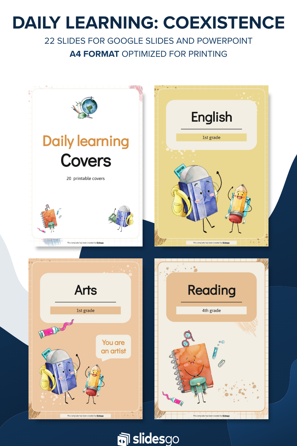 Sketchbook Style Lesson Cover - Daily Learning: Coexistence