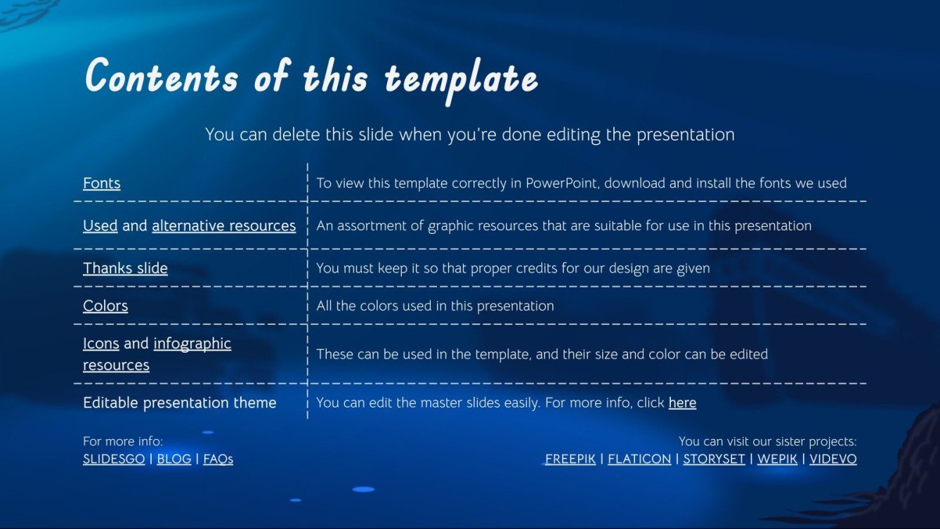 Deep Ocean Life | Google Slides & PowerPoint template