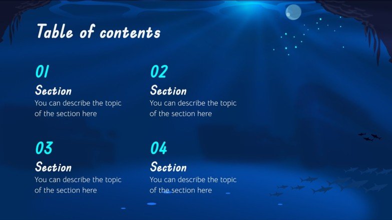 Deep Ocean Life | Google Slides & PowerPoint template