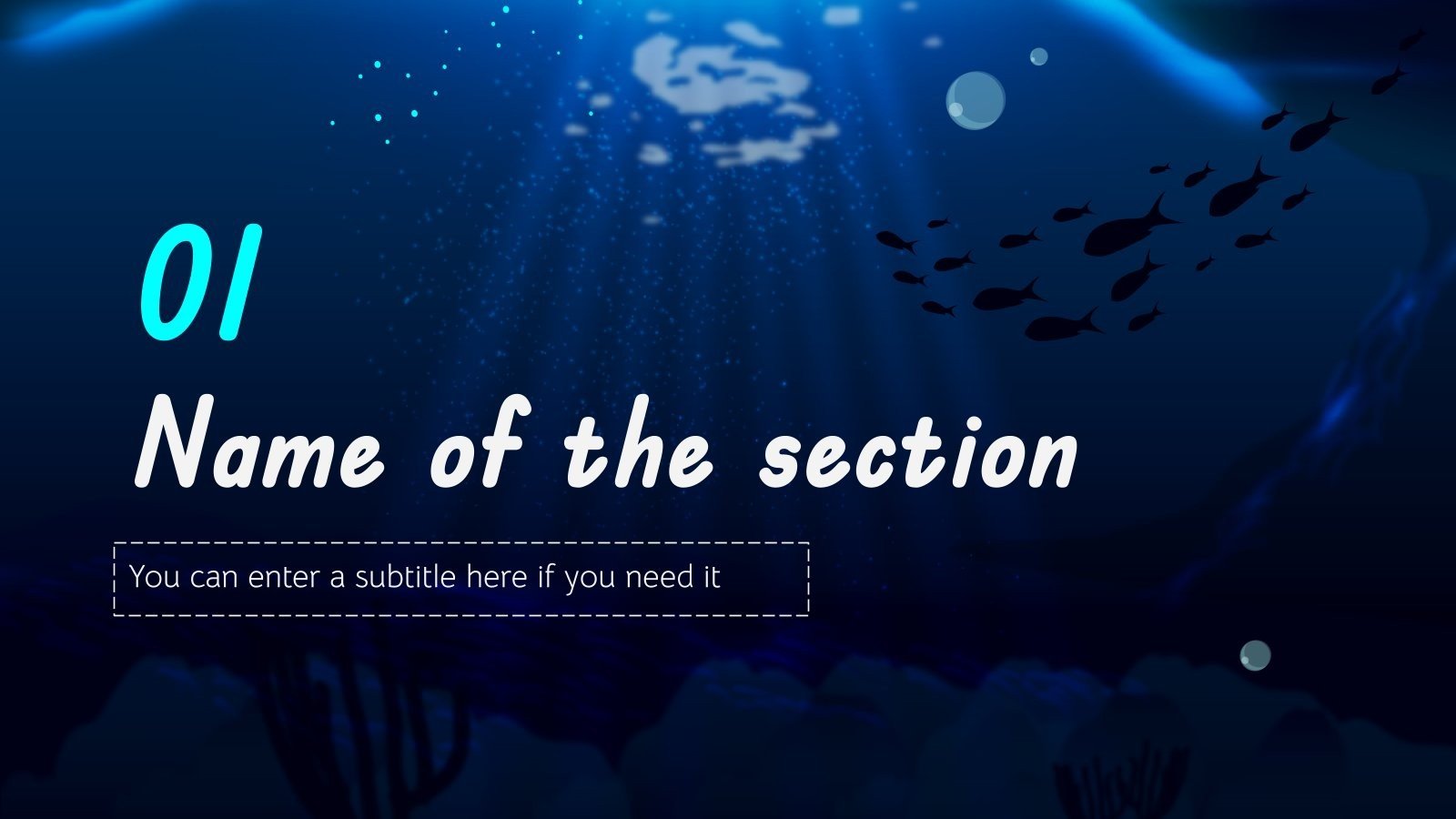 Deep Ocean Life | Google Slides & PowerPoint template