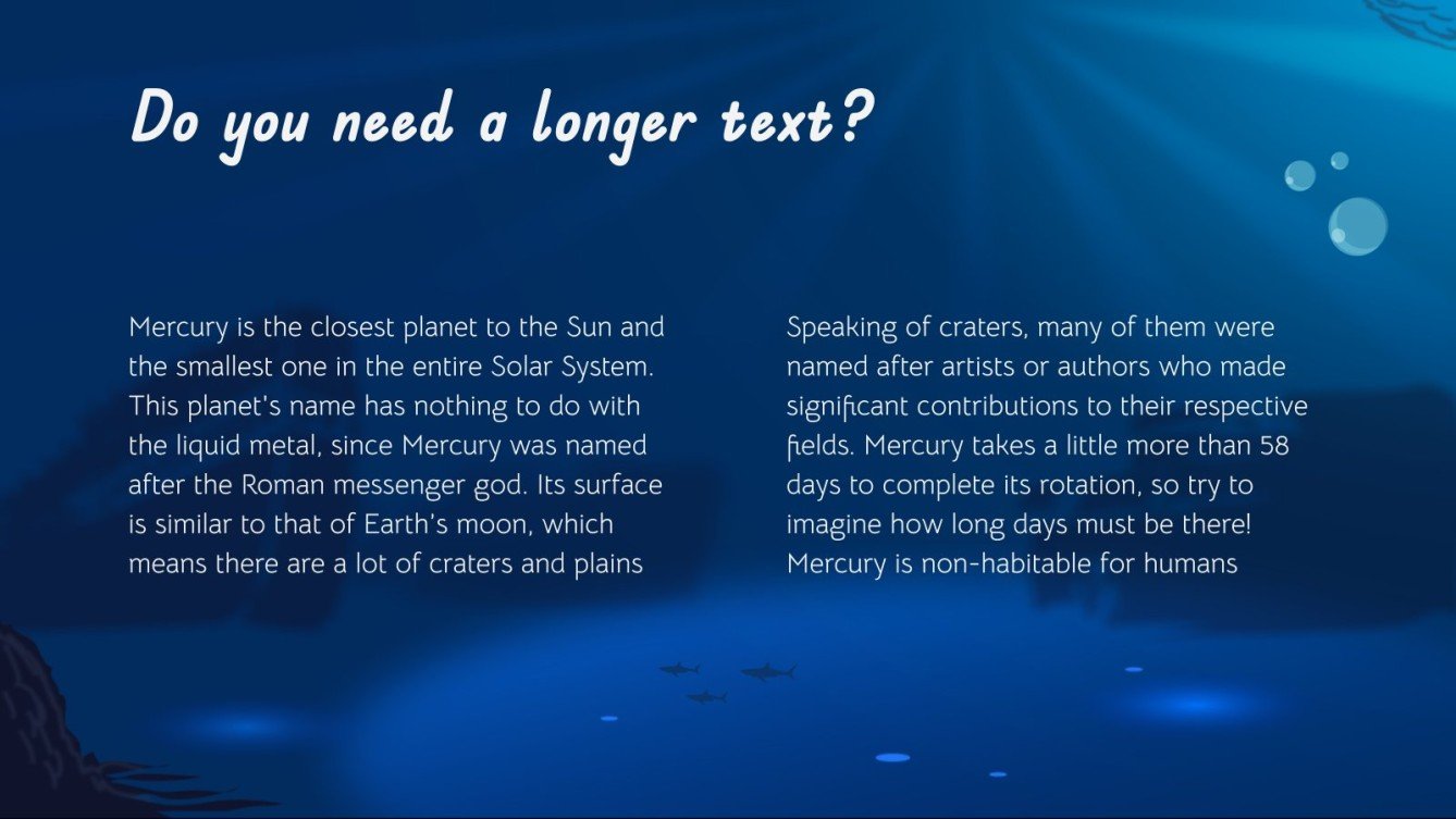 Deep Ocean Life | Google Slides & PowerPoint template