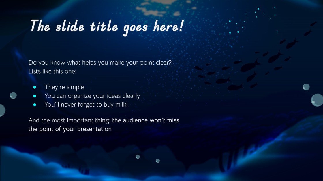 Deep Ocean Life | Google Slides & PowerPoint template