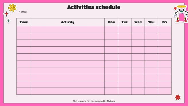 Pre-K Daily Routines and Schedule | Google Slides & PPT