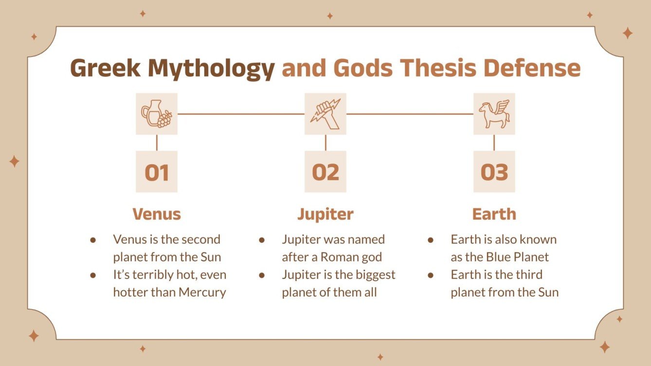 Greek Mythology and Gods Thesis Defense Infographics