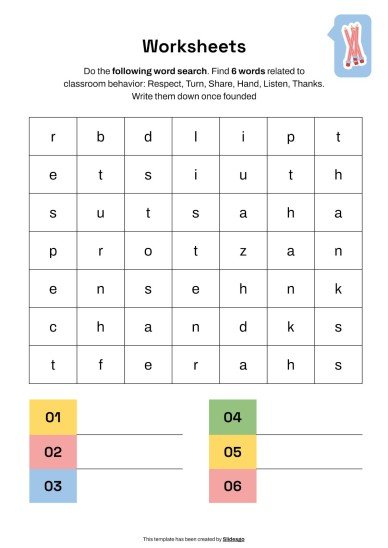 Cute Stickers Style Worksheets - Daily Learning: Behavior