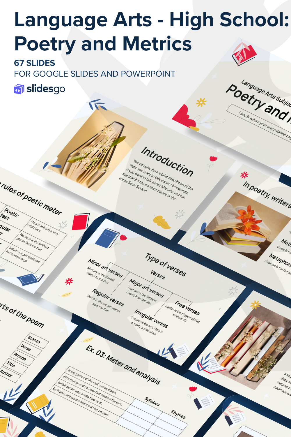 Language Arts Subject for High School: Poetry and Metrics