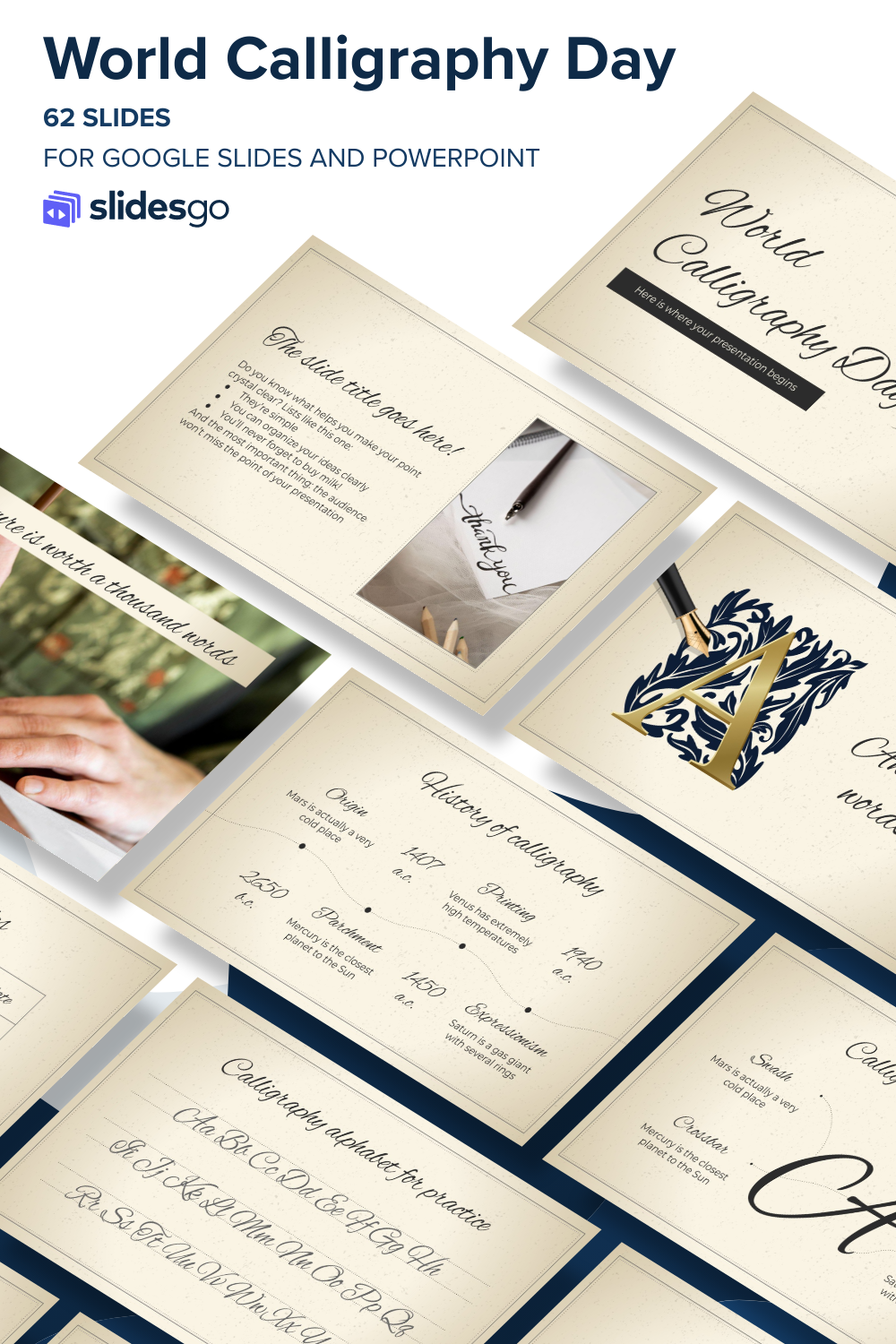 World Calligraphy Day | Google Slides & PowerPoint
