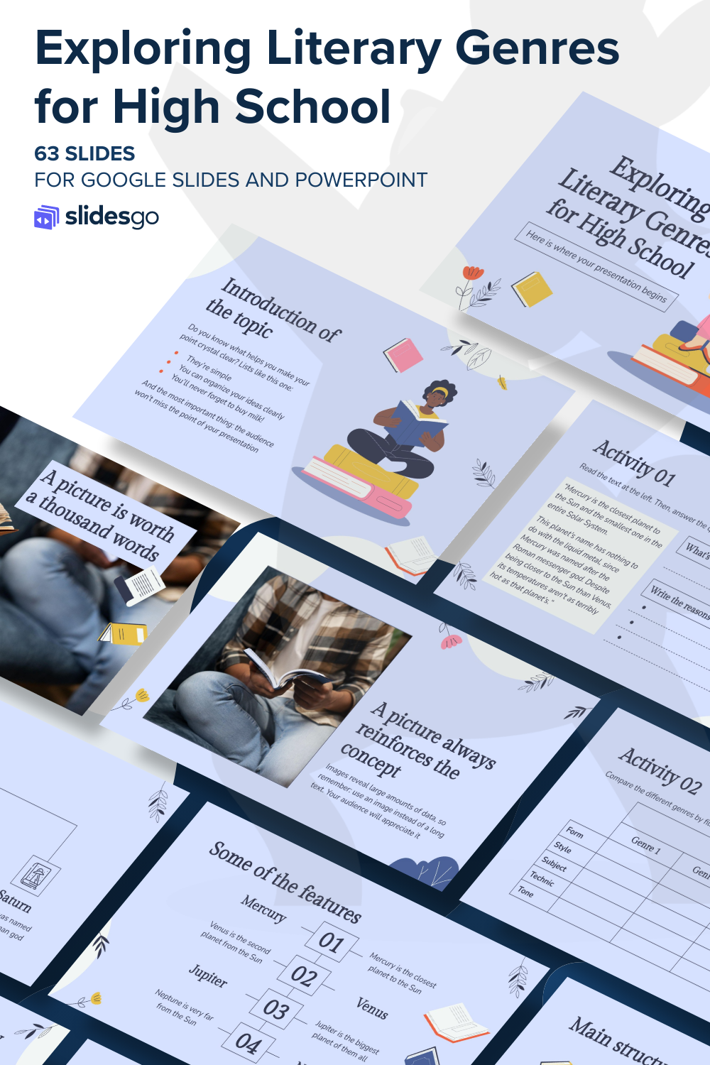 Exploring Literary Genres for High School | Google Slides