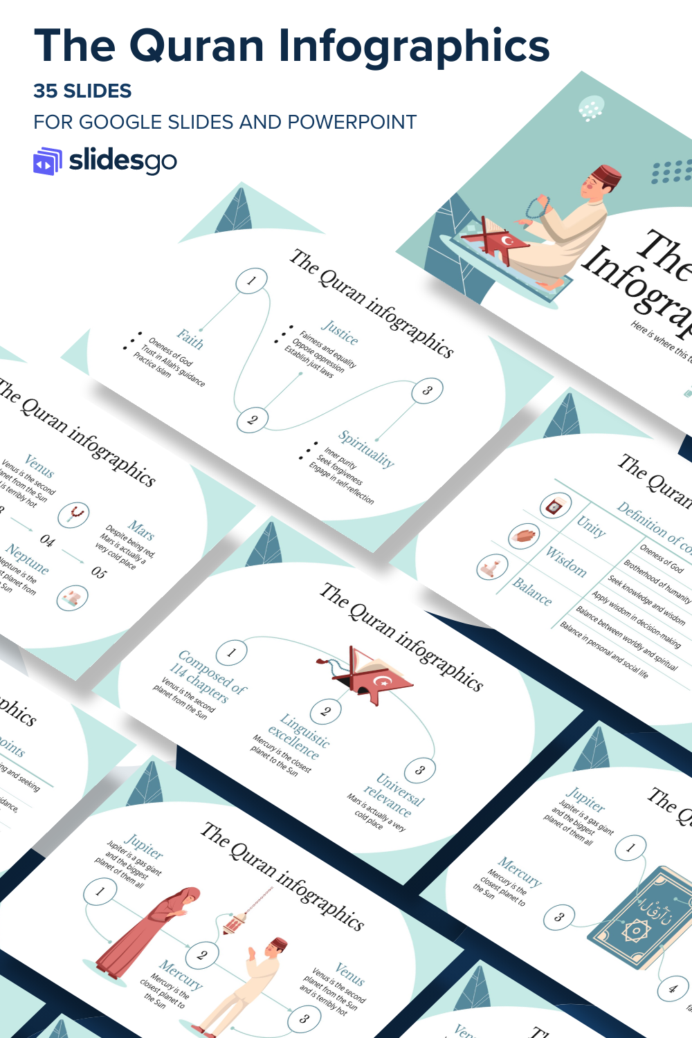 The Quran Infographics | Google Slides & PowerPoint
