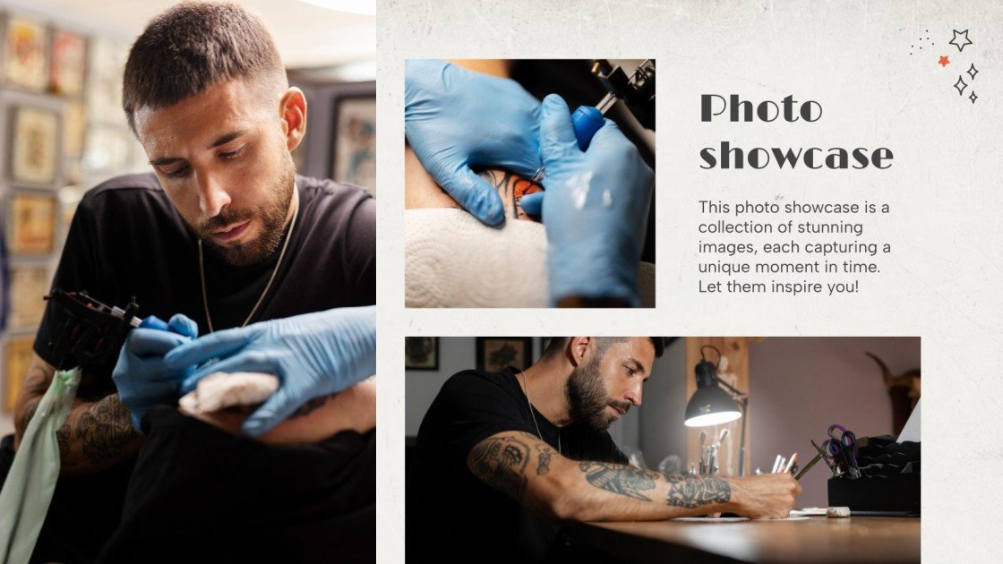 Tattoo Expert Portfolio | Google Slides & PowerPoint