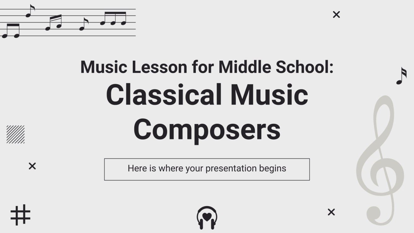 Music Lesson: Classical Music Composers | Google Slides