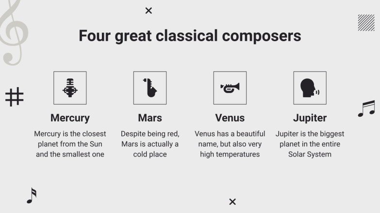 Music Lesson: Classical Music Composers | Google Slides