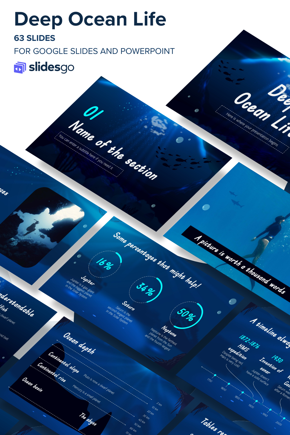 Deep Ocean Life | Google Slides & PowerPoint template