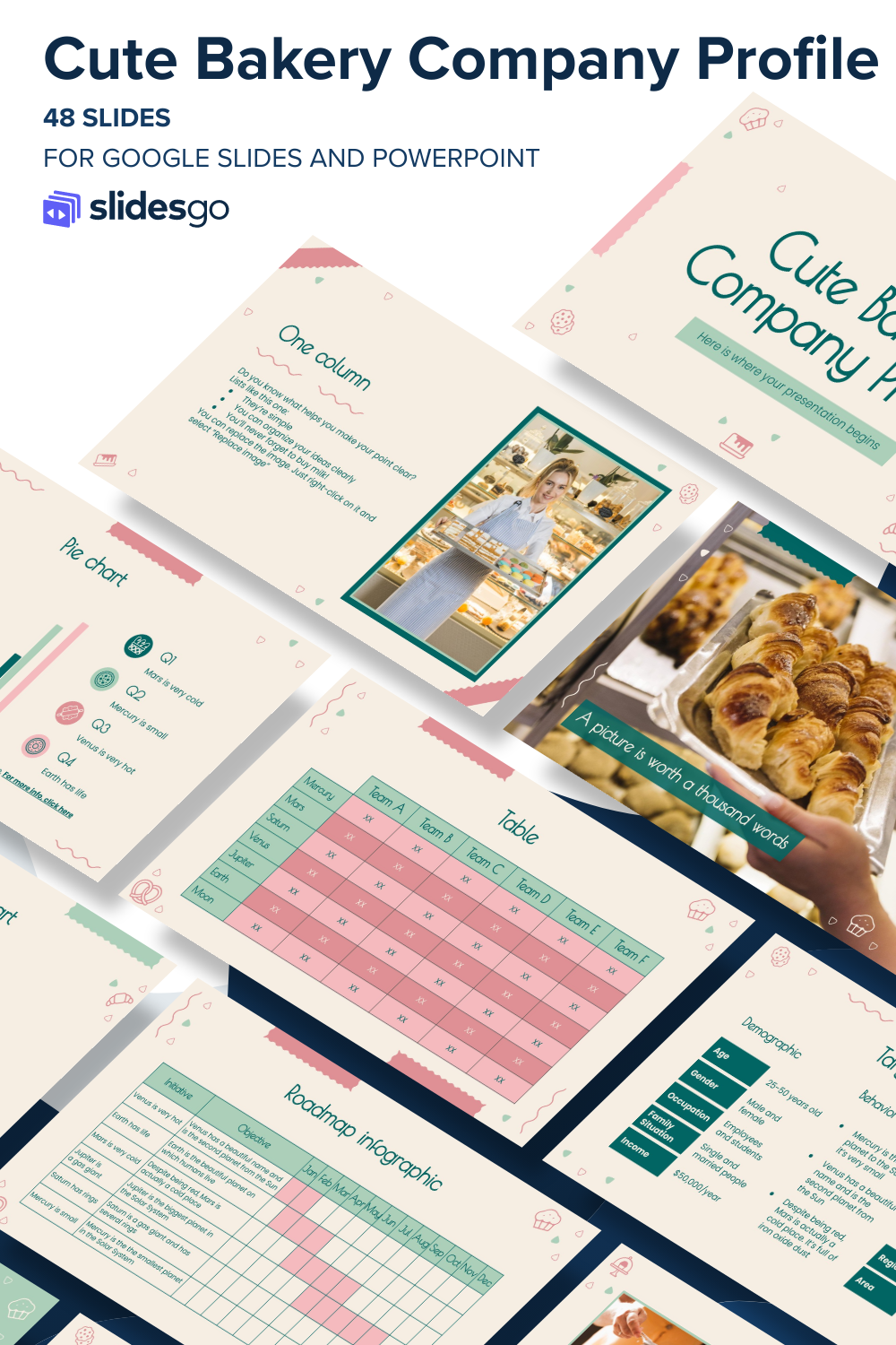 Cute Bakery Company Profile | Google Slides & PowerPoint