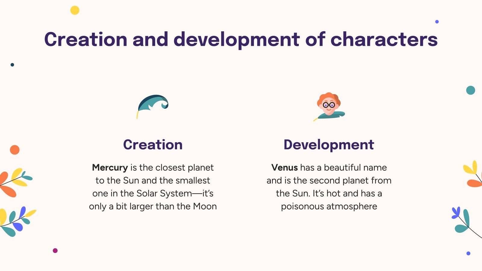 Middle School: Elements of Storytelling | Google Slides