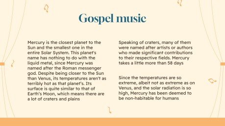 Todo sobre la música gospel | Google Slides y PowerPoint