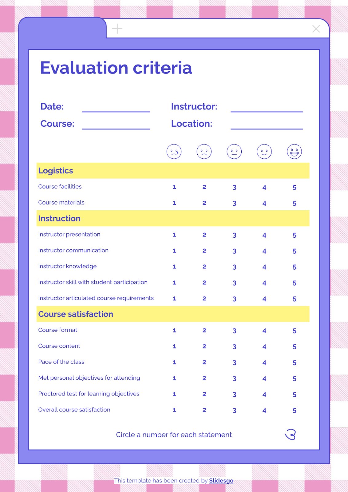 Modelo Webys critérios de avaliação estilo interface bonita