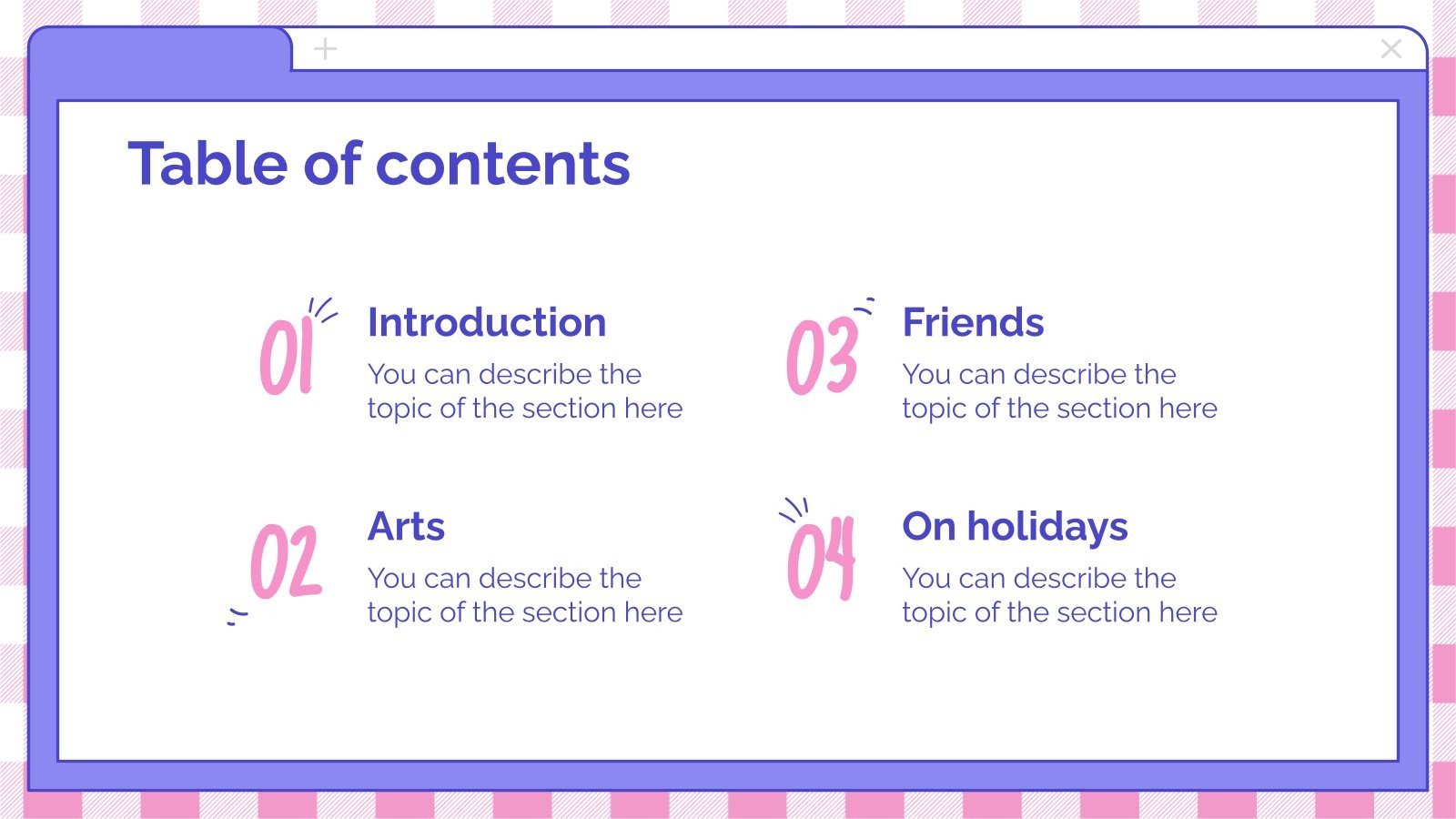 Webys Cute Interface Style Introducing Myself - My First Day