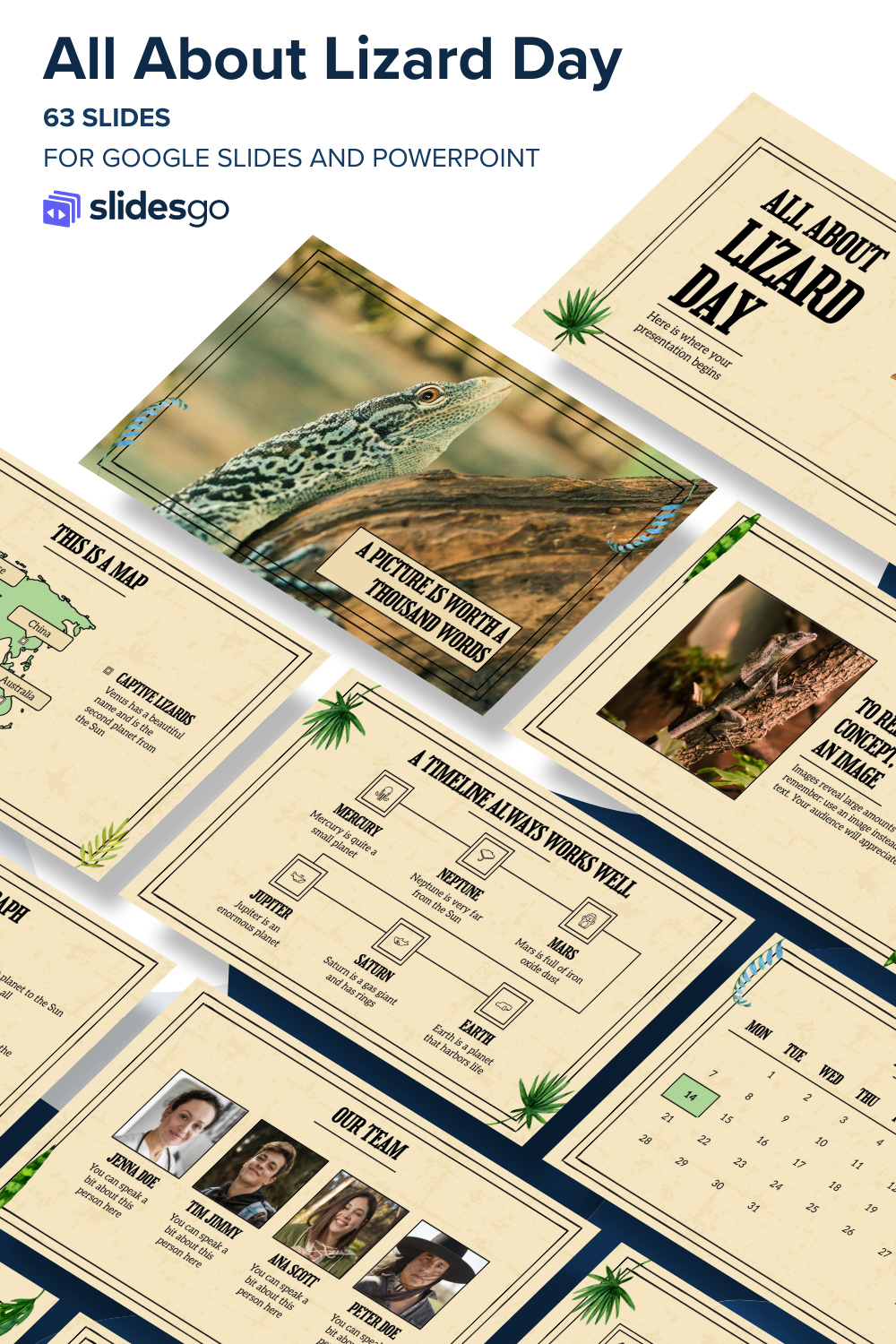 All About Lizard Day | Google Slides & PowerPoint