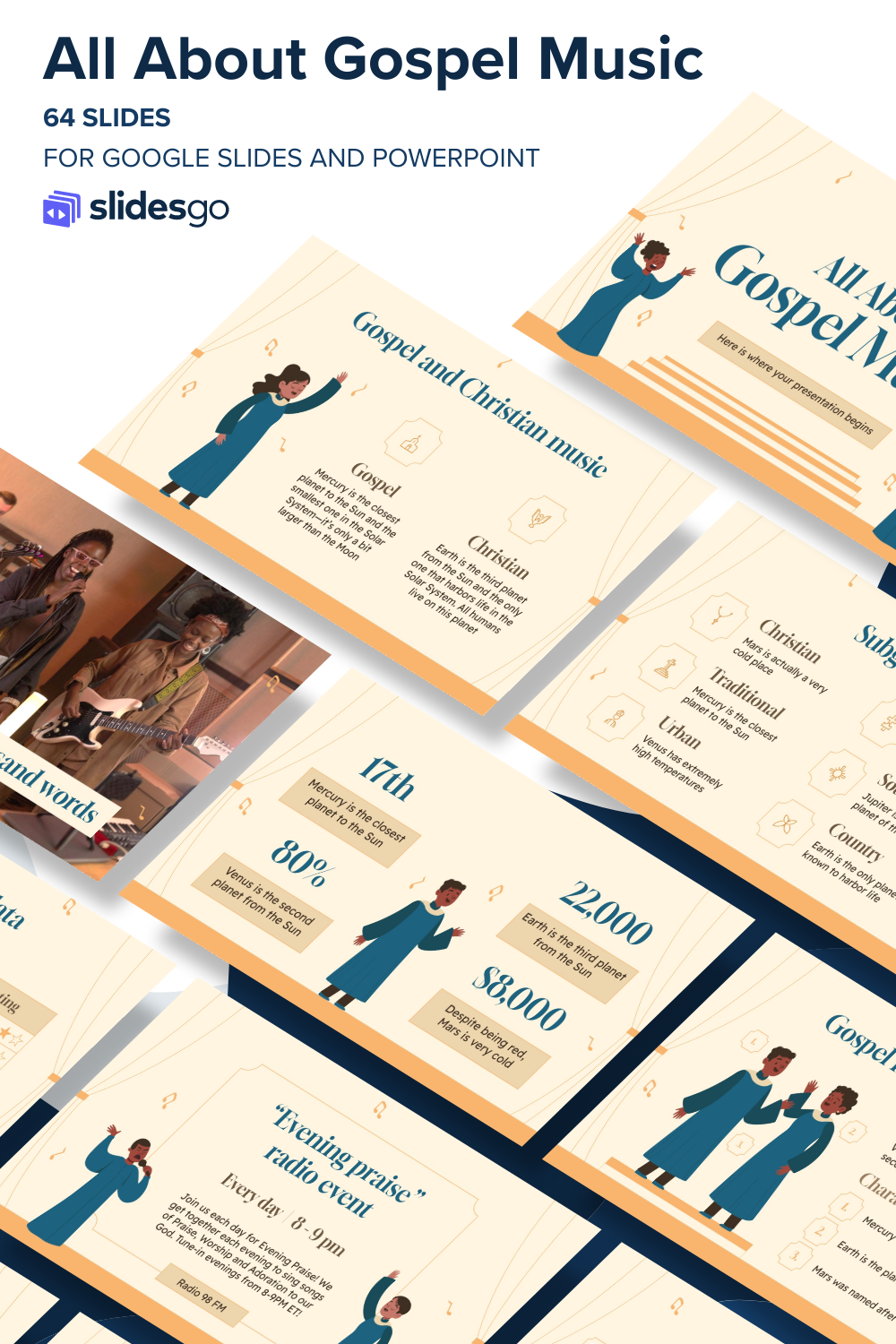 All About Gospel Music | Google Slides & PowerPoint