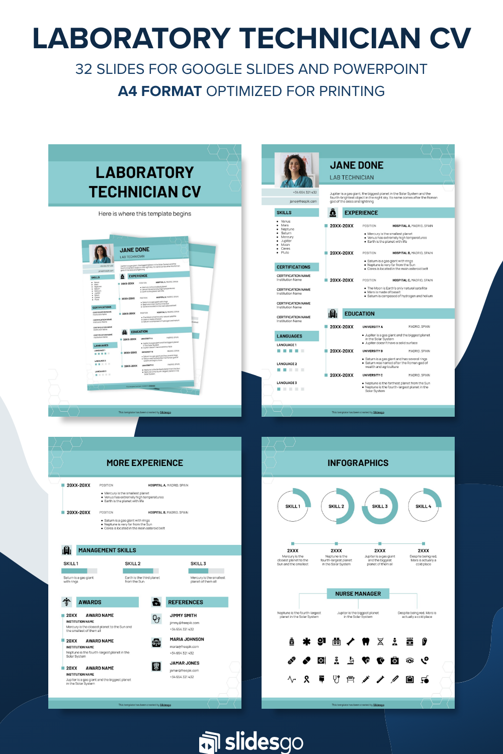 Laboratory Technician CV | Google Slides & PowerPoint
