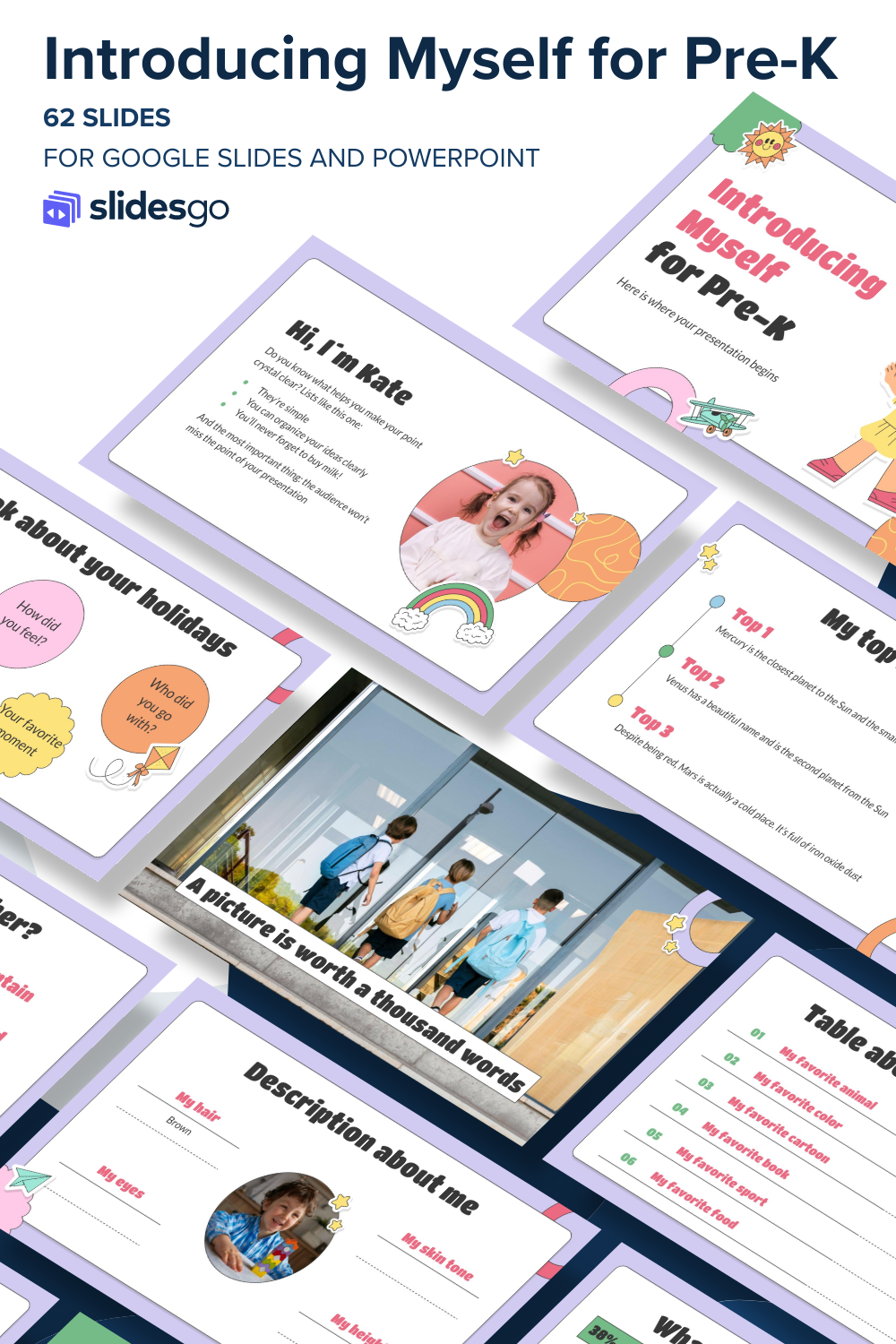 Introducing Myself for Pre-K | Google Slides & PowerPoint