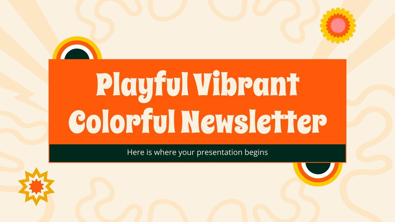 Playful Vibrant Colorful Newsletter | Google Slides & PPT