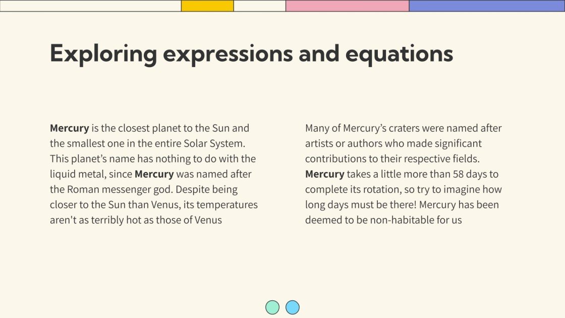 Math: Introduction to Algebraic Expressions and Equations