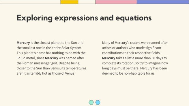 Math: Introduction to Algebraic Expressions and Equations