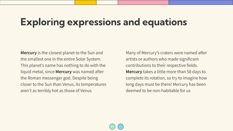 Math: Introduction to Algebraic Expressions and Equations